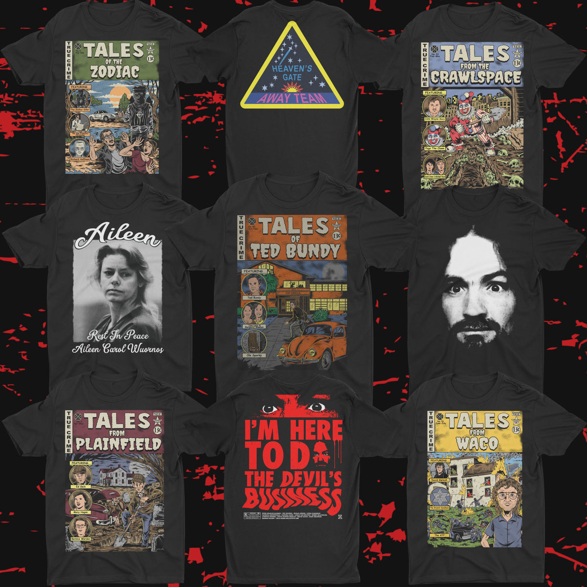 True Crime Clothing- Serial Killer Shirts