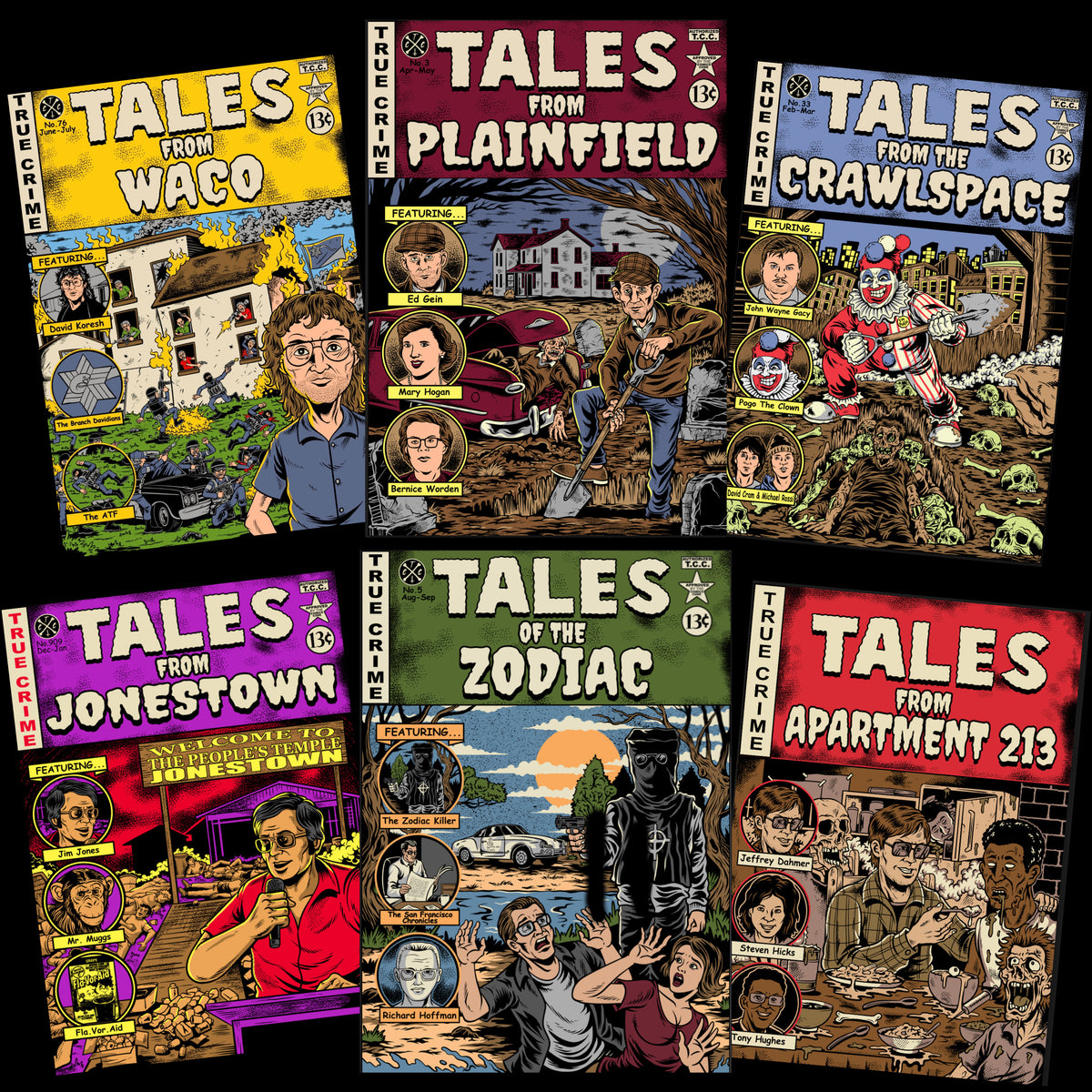 Tales of True Crime Art Print Bundle - Save Big!