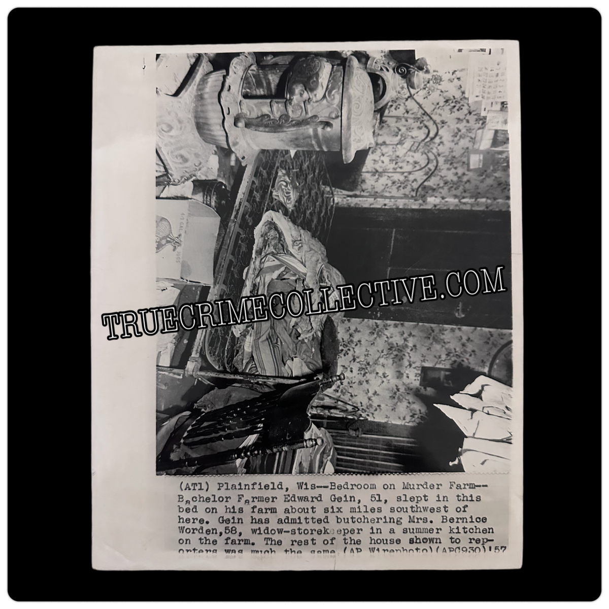Ed Gein Original Press Photo - 1957
