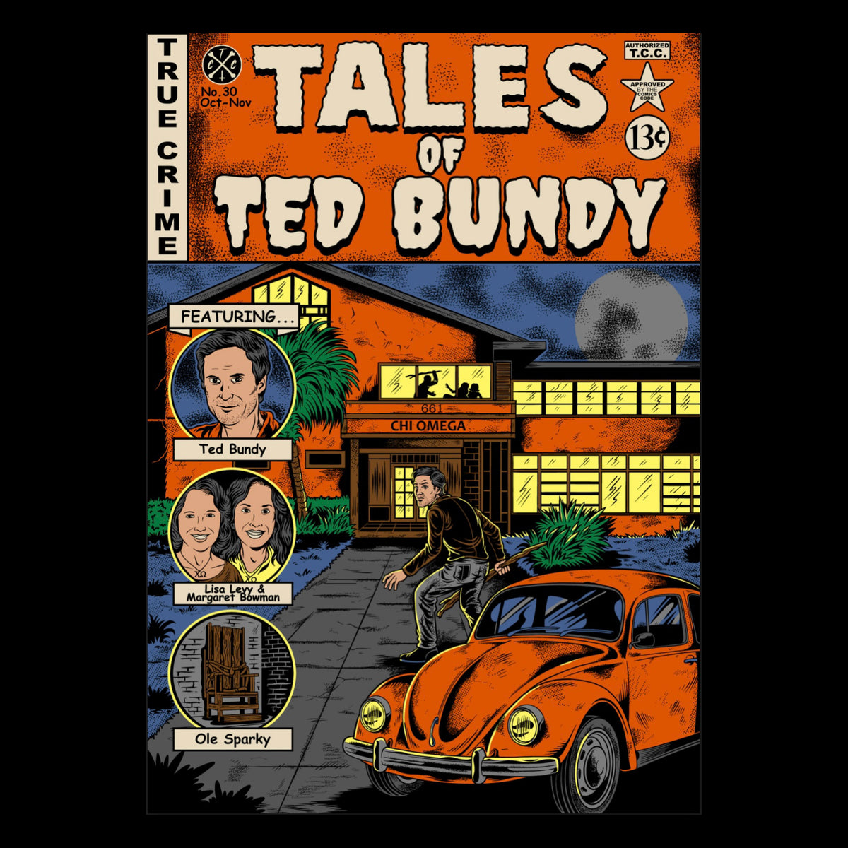 Tales of Ted Bundy 9x12 Art Print