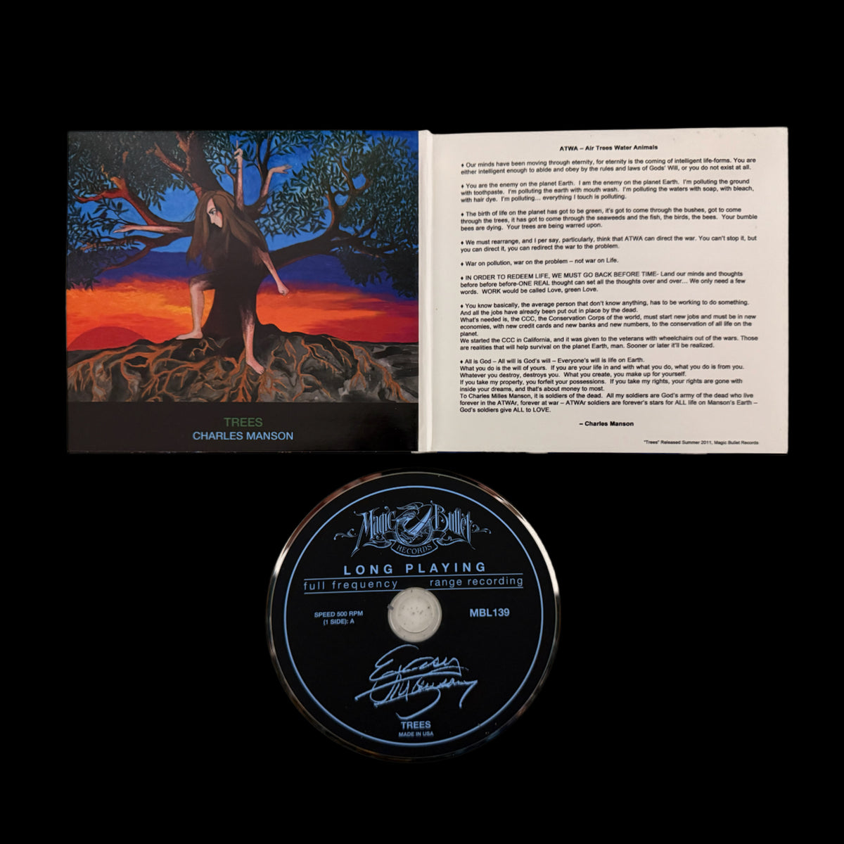 Charles Manson “Trees” CD - ATWA Series Volume 2