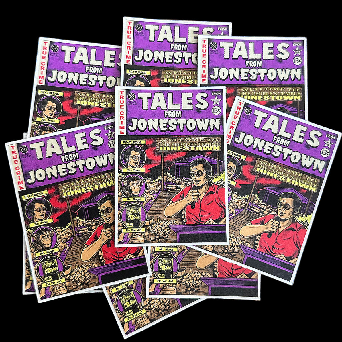 Tales From Jonestown Weatherproof Stickers