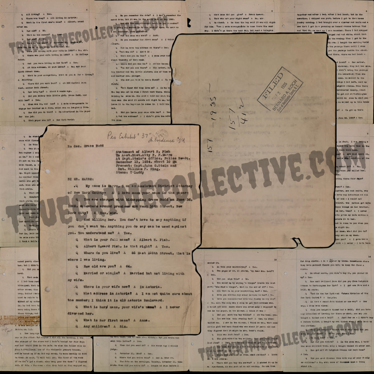 Albert Fish Confession Letter - Limited Master Copies